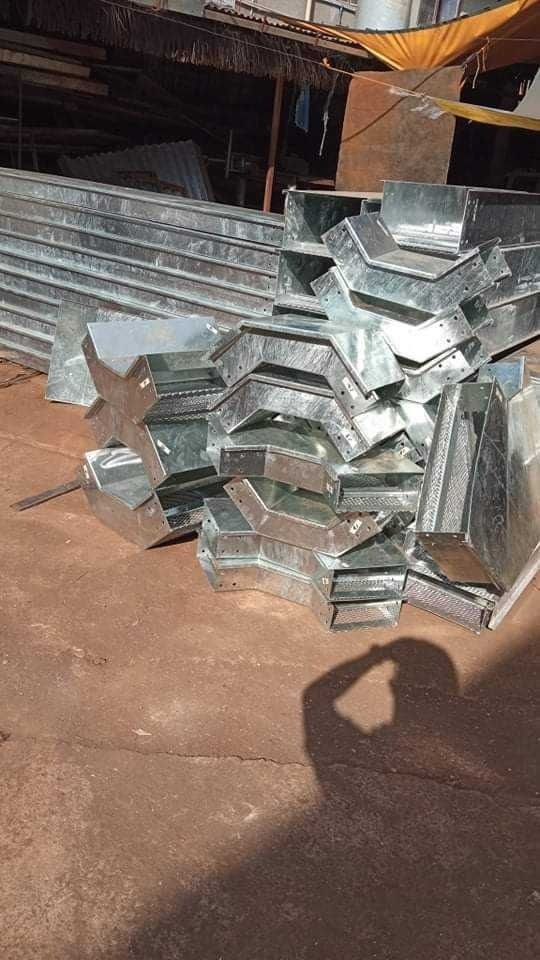 Cable trays curved elbows and perforated type wireways and laddertype ...