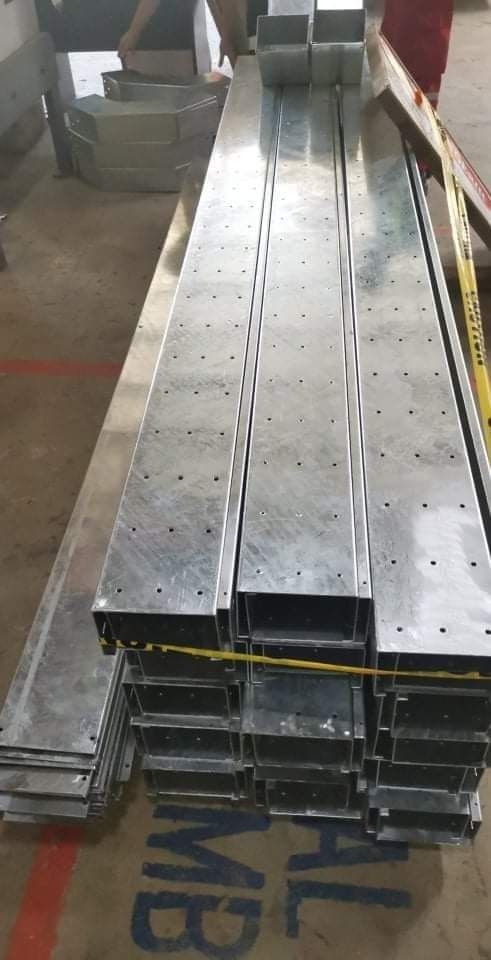 Cable trays curved elbows and perforated type wireways and laddertype ...