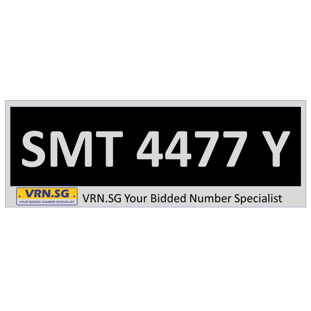 Car Number Plate for Sale: SMT 4477 Y (SMT4477Y), Car Accessories, Car ...