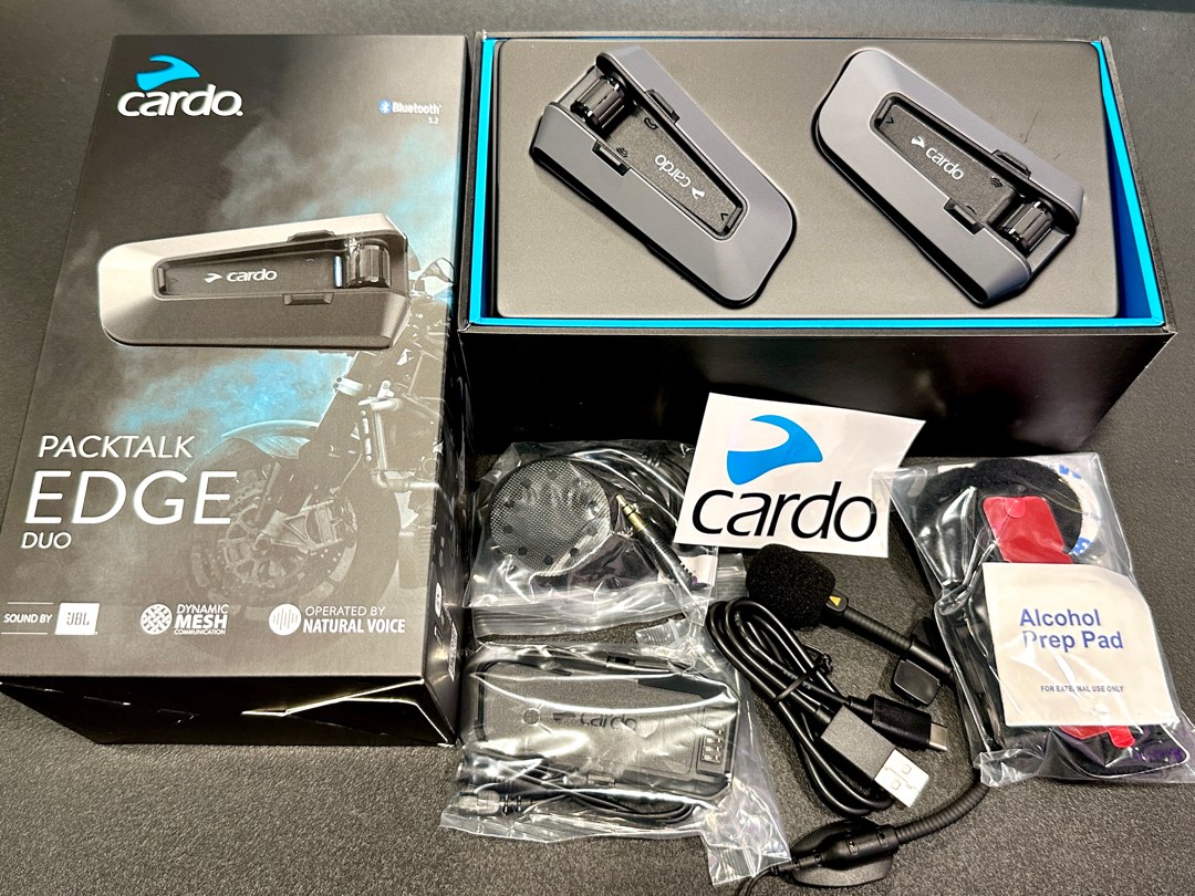 Cardo Edge Packtalk (2 units) Duo pack or also available to get in single unit at no extra just ...