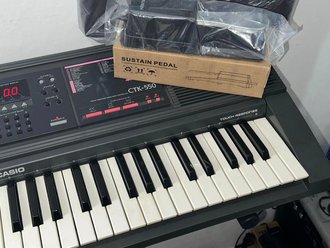 Casio CTK-550 61 Keys Portable Piano Keyboard Touch Response, Hobbies ...