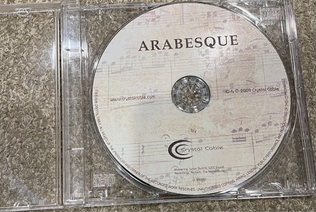 CD: Audiophile, Classical, Sampler - Arabesque by Crystal Cable, EU Pressing (RARE & OUT OF ...