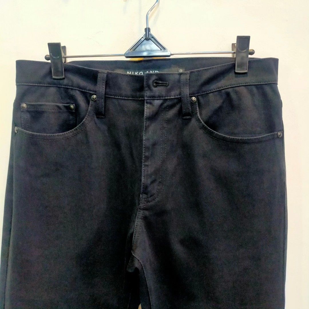 Celana Denim Hitam brand Niko and.., Fesyen Pria, Pakaian , Bawahan di ...