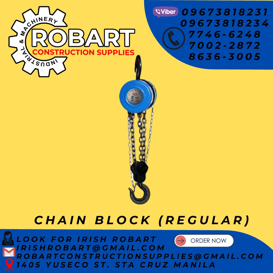 Chain Block (Regular), Commercial & Industrial, Construction Tools ...