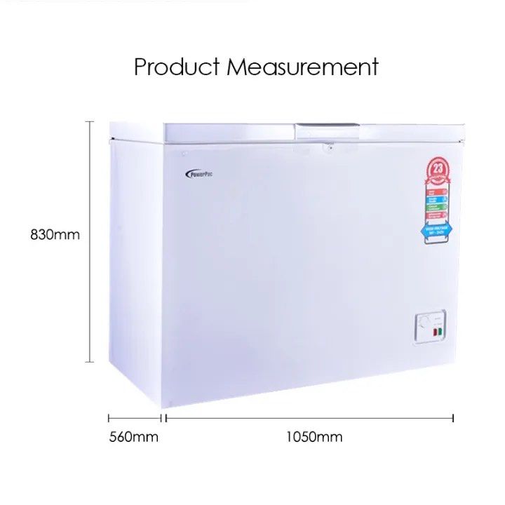 Chest Freezer 250L CFC Free, Chiller & Freezer - Powerpac, TV & Home ...