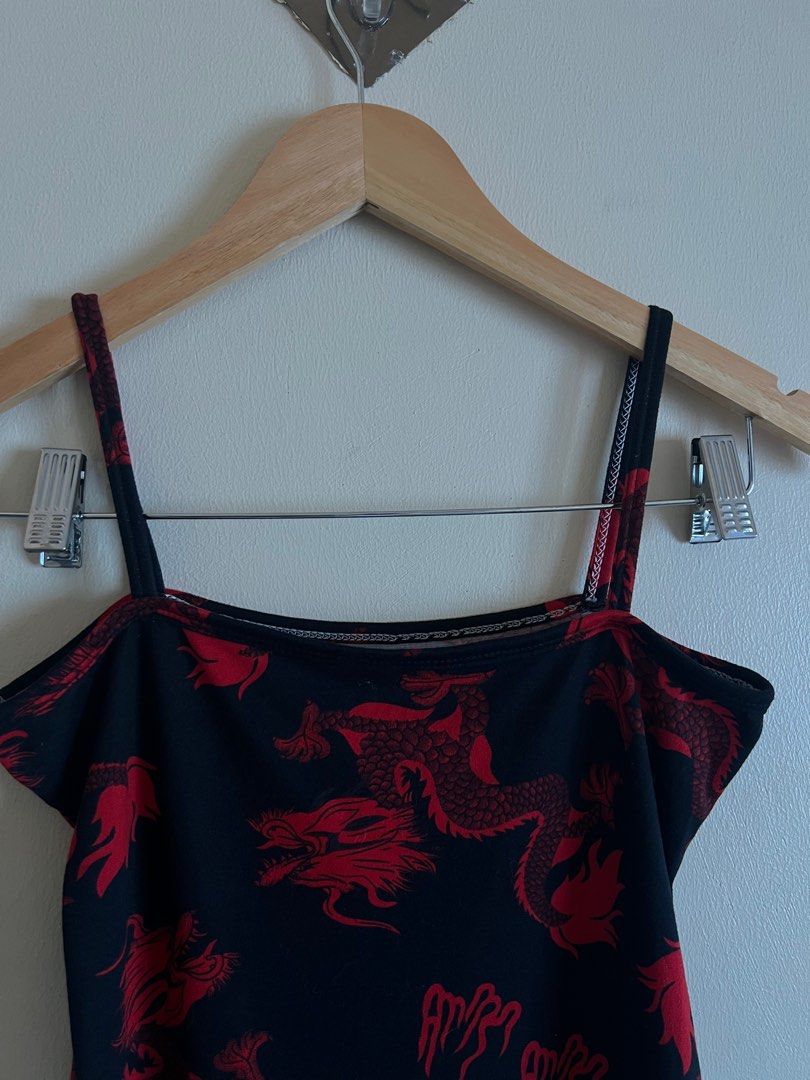 Chinese Dragon Print Dress, Women's Fashion, Dresses & Sets, Dresses on ...