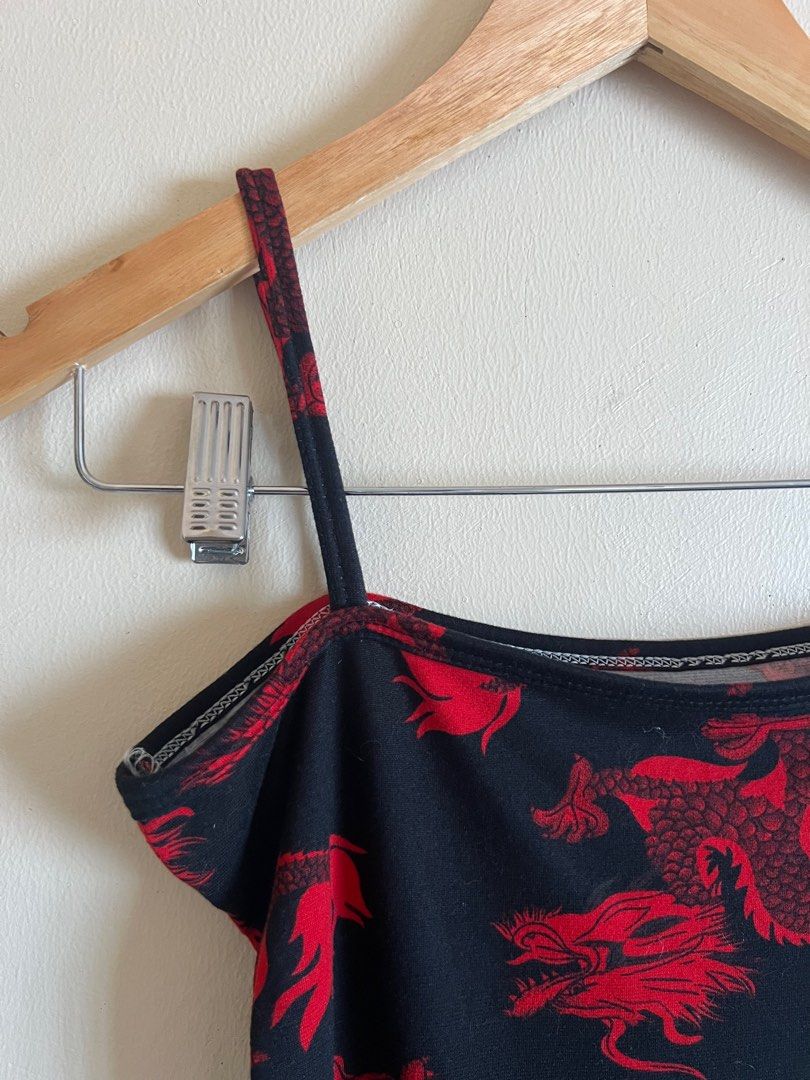 Chinese Dragon Print Dress, Women's Fashion, Dresses & Sets, Dresses on ...