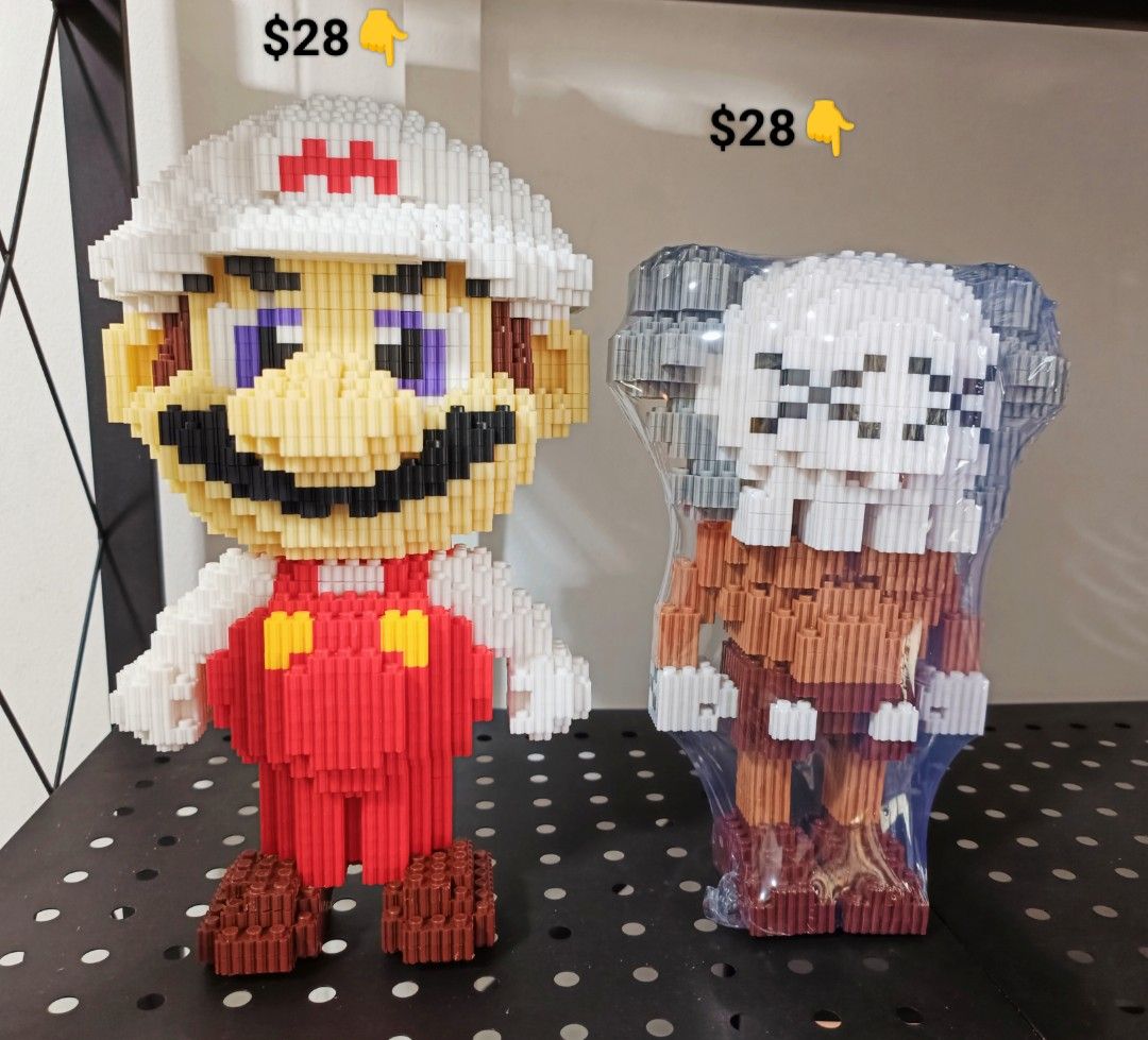 Complete/Nano Block/Mario/Kaws, Hobbies & Toys, Toys & Games on Carousell