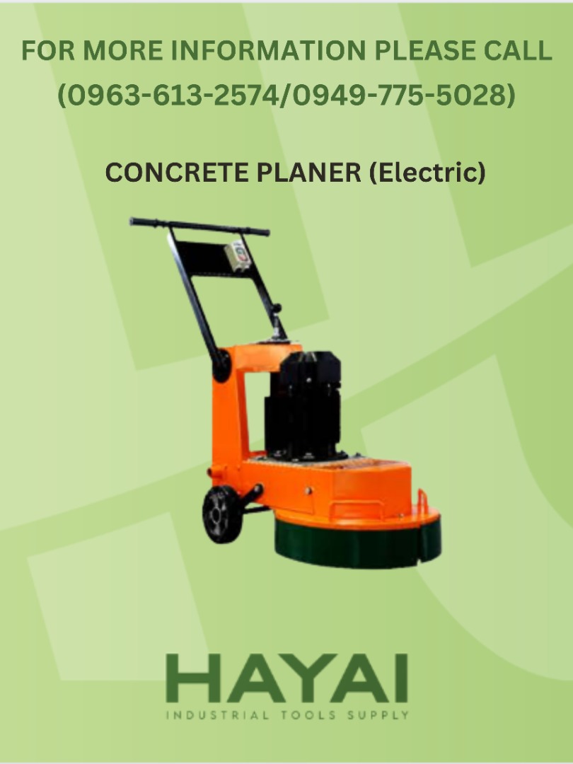 CONCRETE PLANER (ELECTRIC), Commercial & Industrial, Construction Tools ...