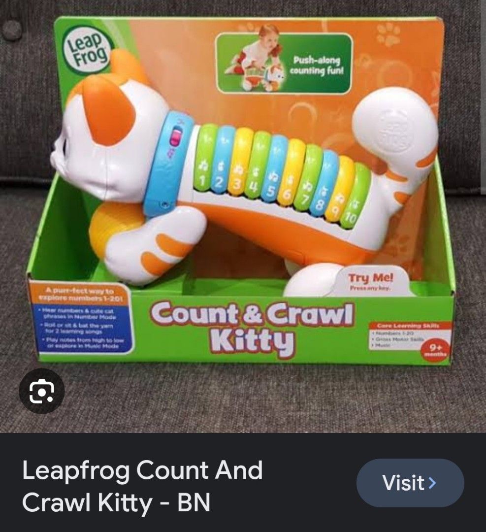 Count and crawl kitty, Babies & Kids, Infant Playtime on Carousell