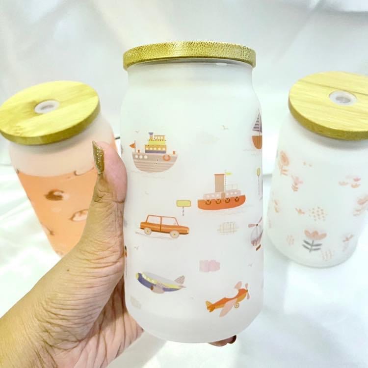Customized soda glass frosted clear, Looking For on Carousell