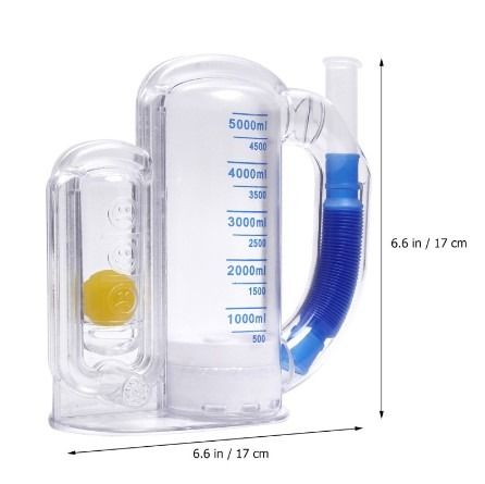 Deep Breathing Exerciser Incentive Spirometer 5000mls, Health ...