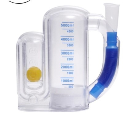 Deep Breathing Exerciser Incentive Spirometer 5000mls, Health ...