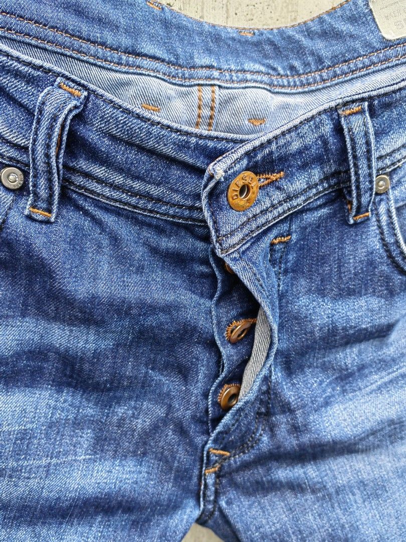 Diesel Tattered Jeans Mens Fashion Bottoms Jeans On Carousell