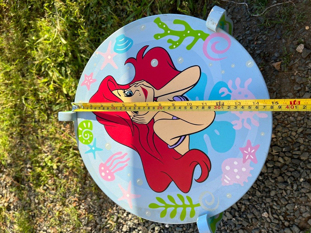 disney ariel wooden side table/organizer, Furniture & Home Living, Home ...