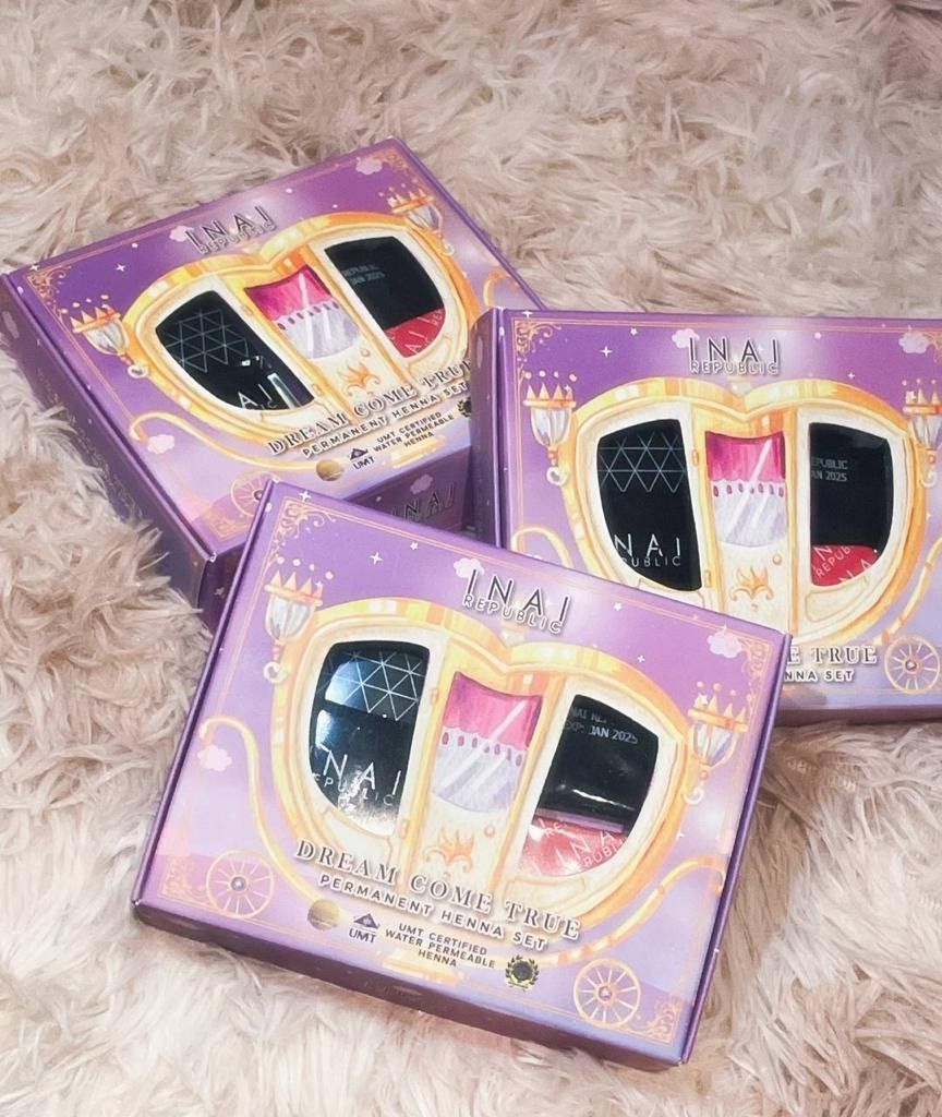 DREAM COME TRUE - Permanent Henna Set (Inai Serbuk & Inai Kuku), Beauty ...