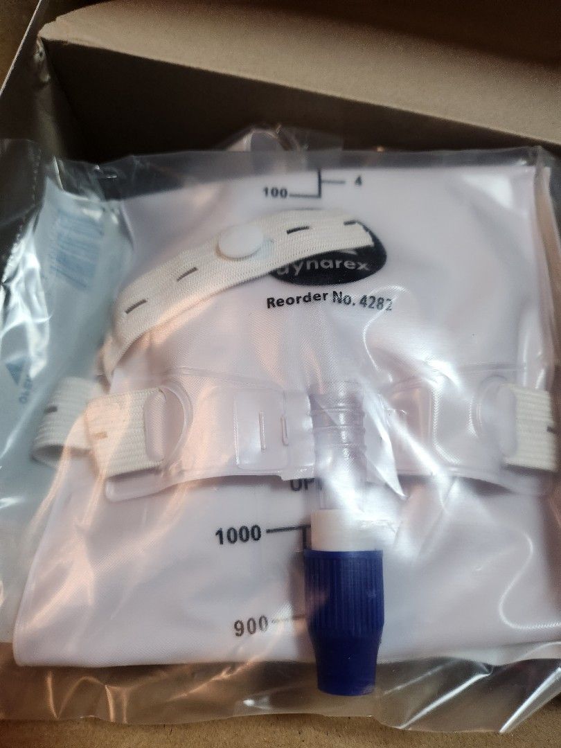 Dynarex 4282 Urinary Leg Bag 1000 ml - Box of 12, Health & Nutrition ...