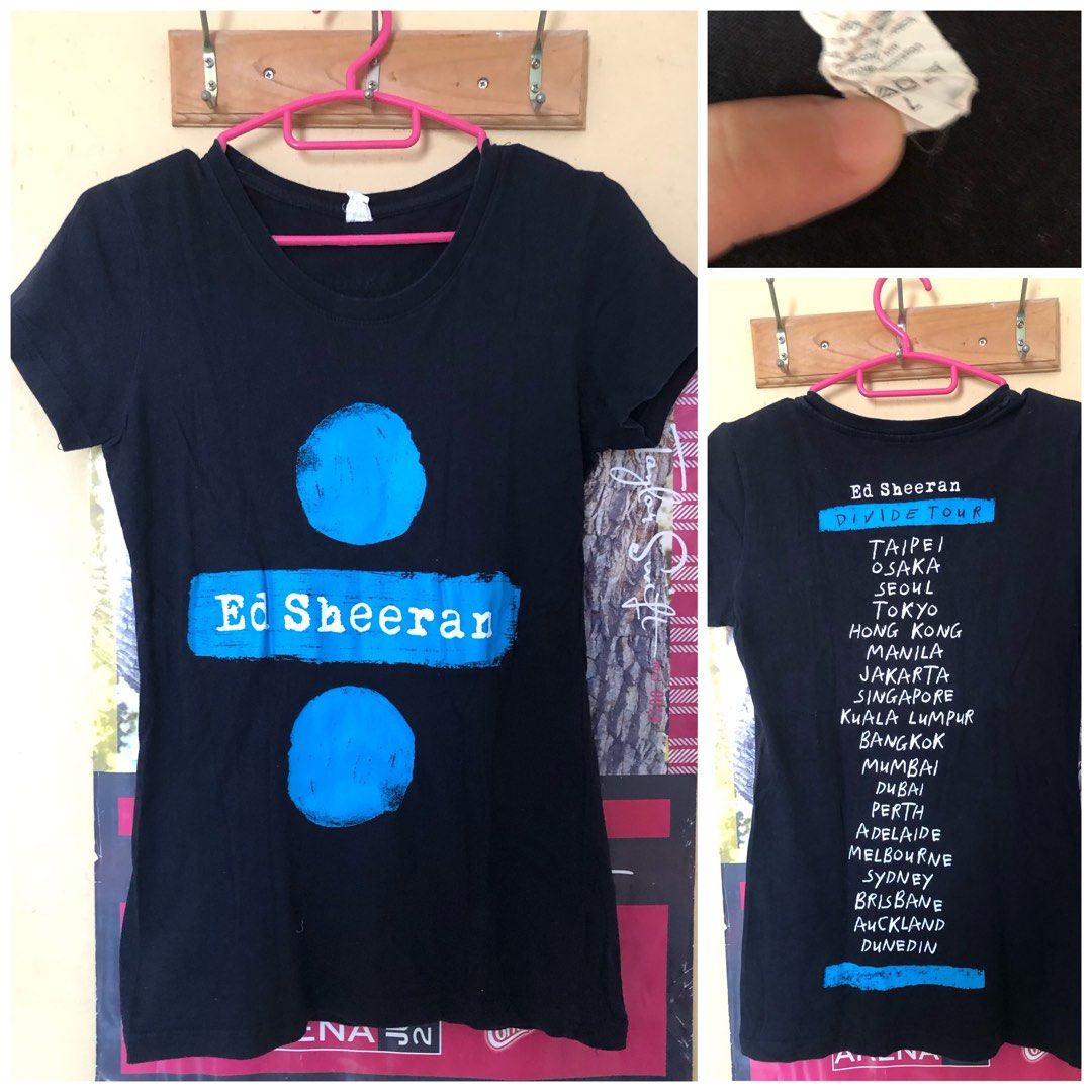 Ed Sheeran - Divide Tour Shirt, Women's Fashion, Tops, Shirts on Carousell