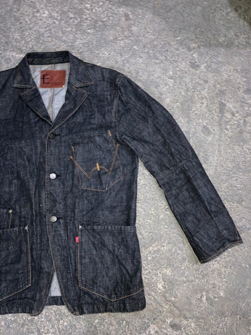 Edwin E-Function Denim Jacket Japan, Men's Fashion, Coats, Jackets and Outerwear on Carousell