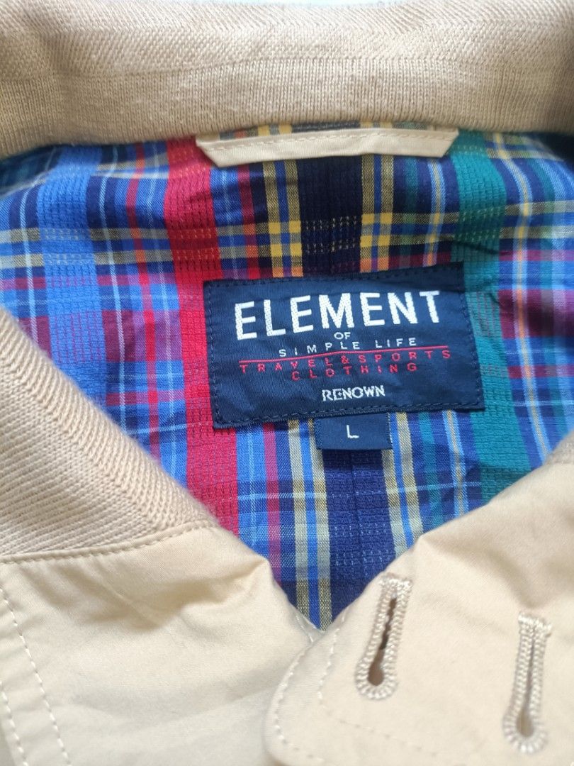 Element of Simple Life Harrington Jacket (Yellow)|Issue Dot Stains Kindly Refer to the Photos ...