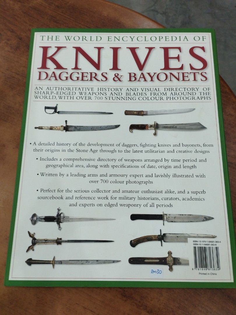 (ENG) The World Encyclopedia Of Knives Daggers & Bayonets, Hobbies ...