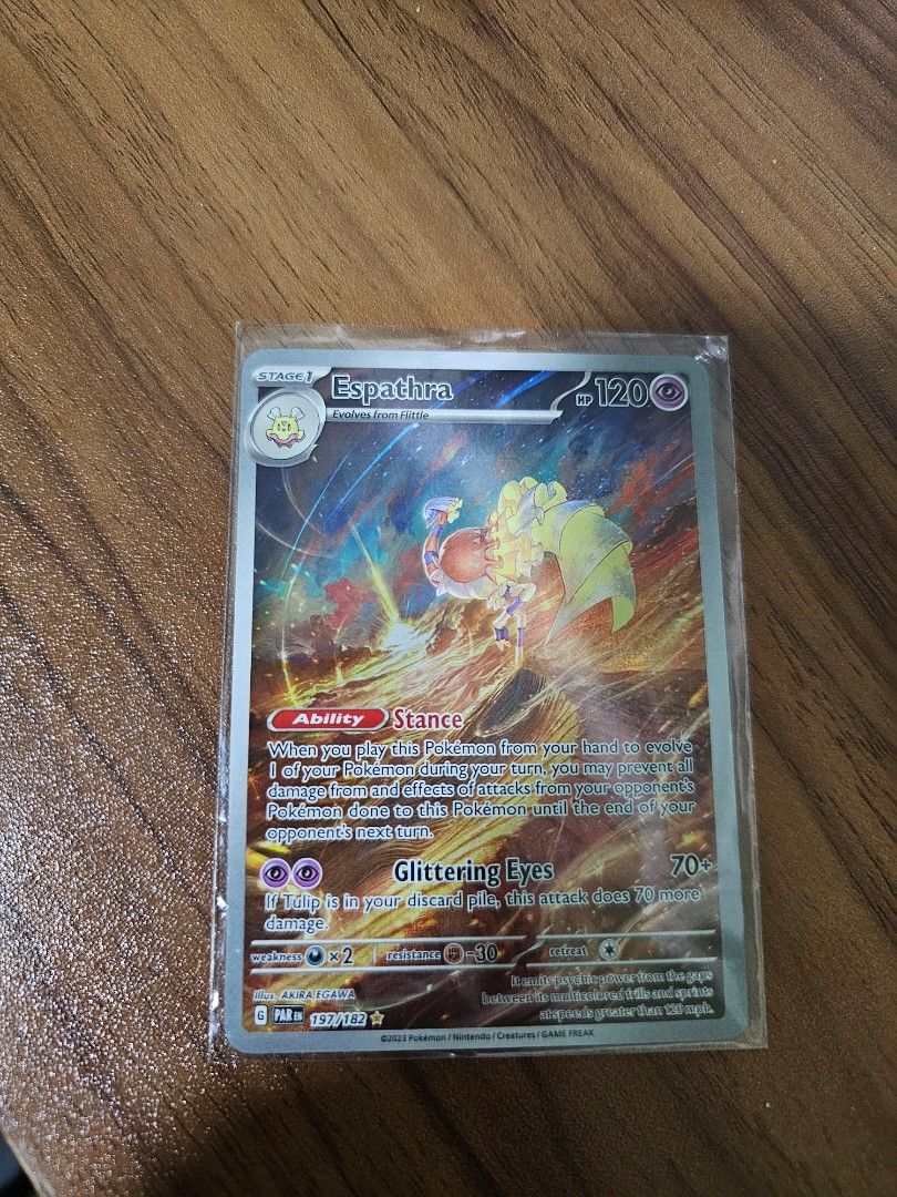 Espathra IR Pokemon Paradox Rift Card Pokemon English TCG, Hobbies ...