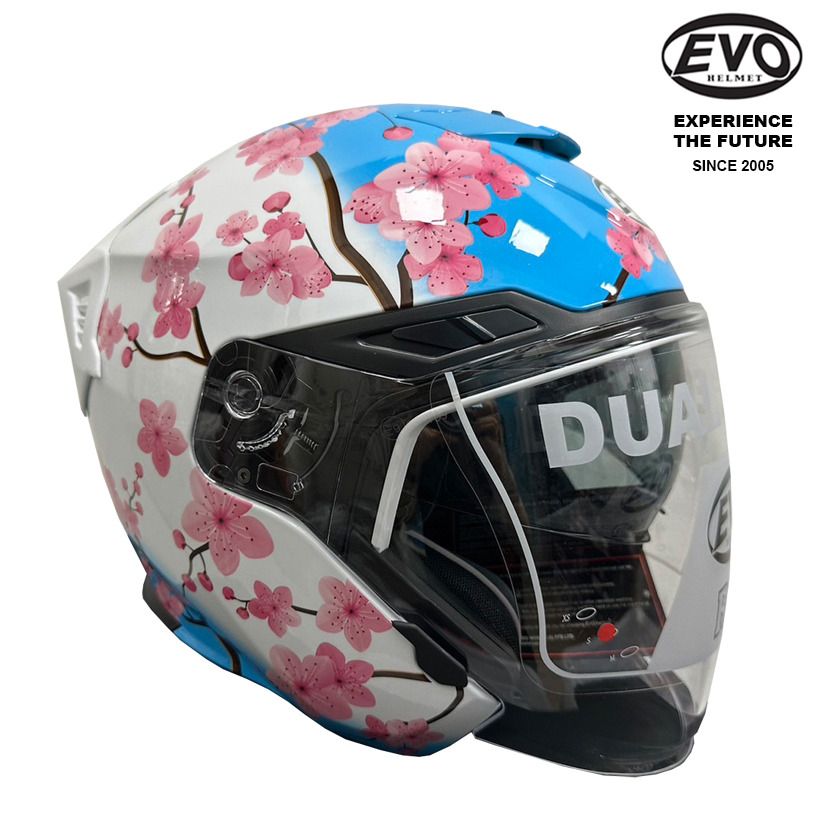 EVO RS9 Sakura Helmet (FREE Hevik Helmet Bag), Motorcycles, Motorcycle ...