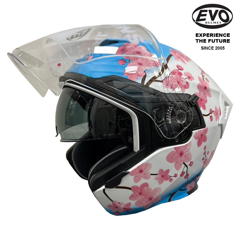 EVO RS9 Sakura Helmet (FREE Hevik Helmet Bag), Motorcycles, Motorcycle ...