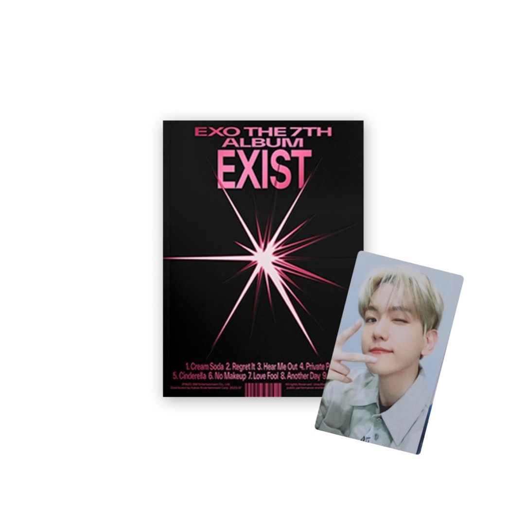 EXO Exist Album (X Ver) w/ Baekhyun Bandina POB Photocard, Hobbies ...