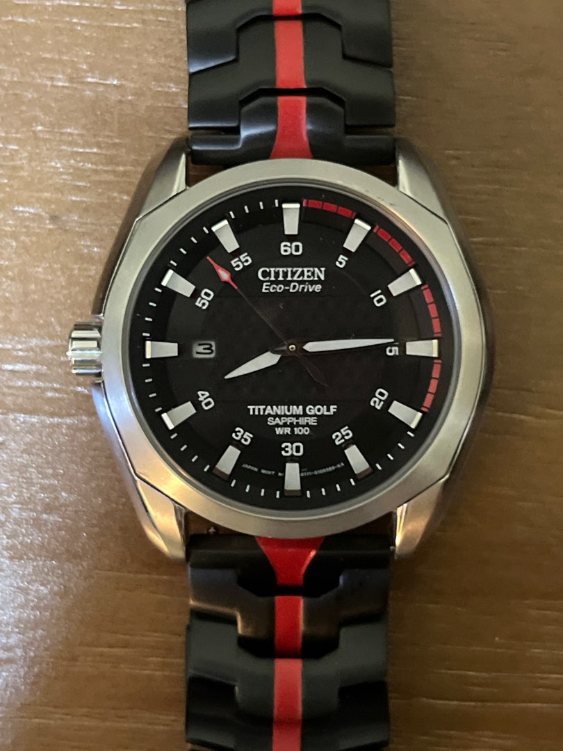 [for Left Hander] Citizen Octo Eco-Drive Men's Titanium Golf 100m ...