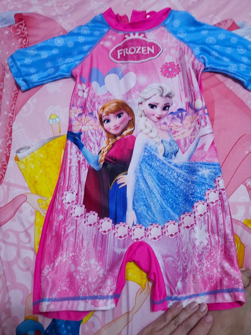 Frozen Elsa swim suit, Babies & Kids, Babies & Kids Fashion on Carousell