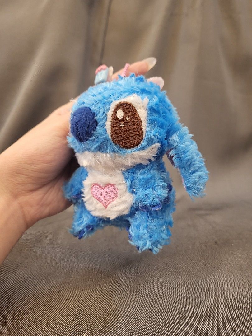 Furry Stitch Plushie Keychain, Hobbies & Toys, Toys & Games on Carousell