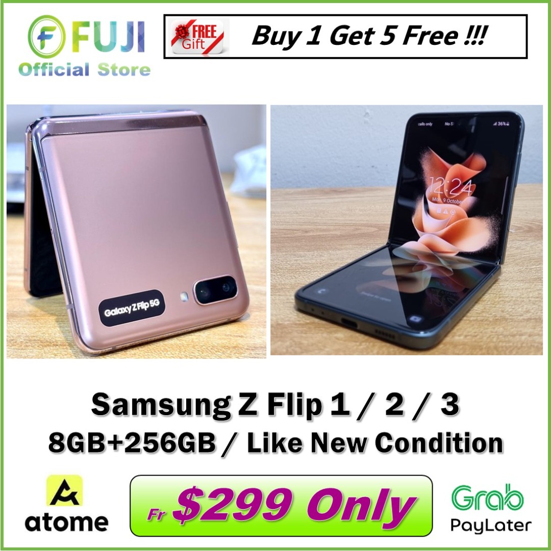 Galaxy Z Flip Mirror Black 256GB, Mobile Phones & Gadgets, Mobile Phones, Android Phones ...