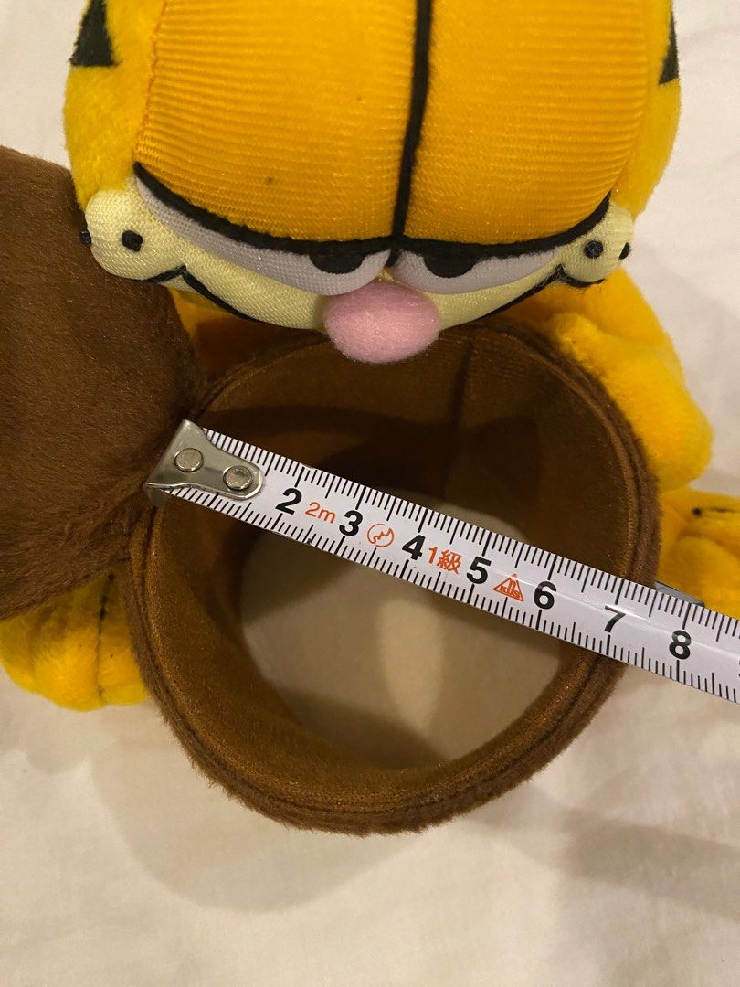 Garfield license plush toy with storage, Hobbies & Toys, Toys & Games ...
