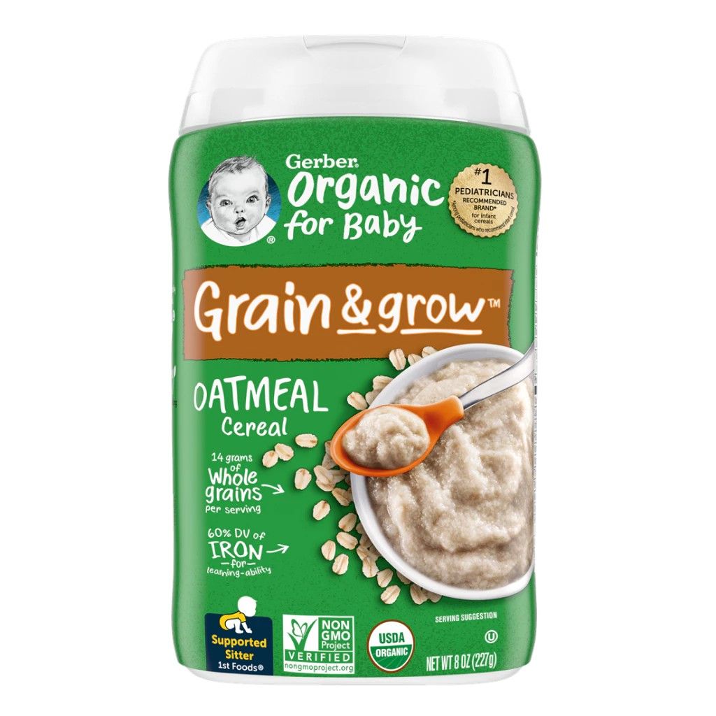 Gerber Organic Oatmeal, Babies & Kids, Nursing & Feeding, Weaning ...
