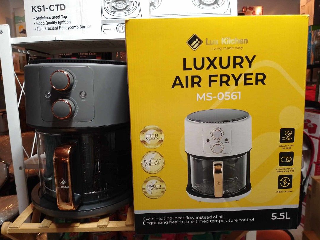 Glass Air Fryer Tv And Home Appliances Kitchen Appliances Fryers On Carousell