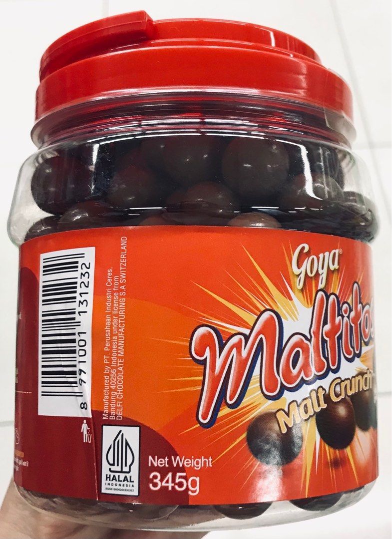 Goya Maltitos Malt Crunch Milk Chocolate 345g, Food & Drinks, Packaged ...