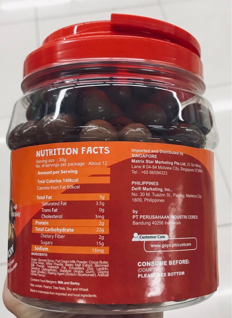 Goya Maltitos Malt Crunch Milk Chocolate 345g, Food & Drinks, Packaged ...