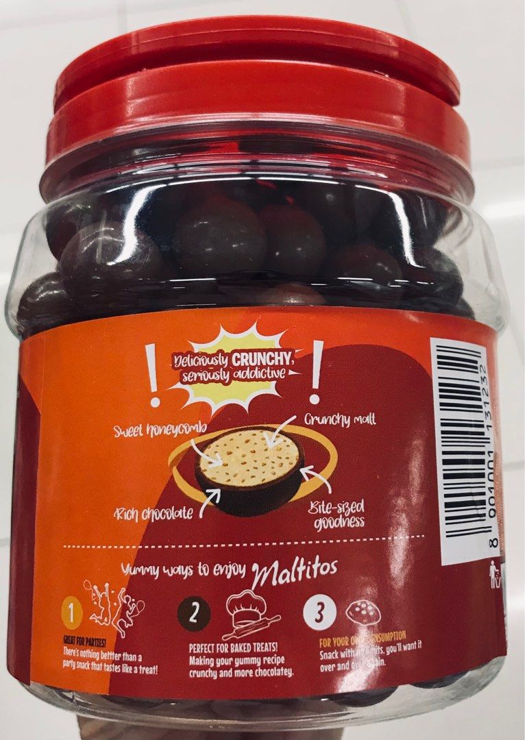 Goya Maltitos Malt Crunch Milk Chocolate 345g, Food & Drinks, Packaged ...