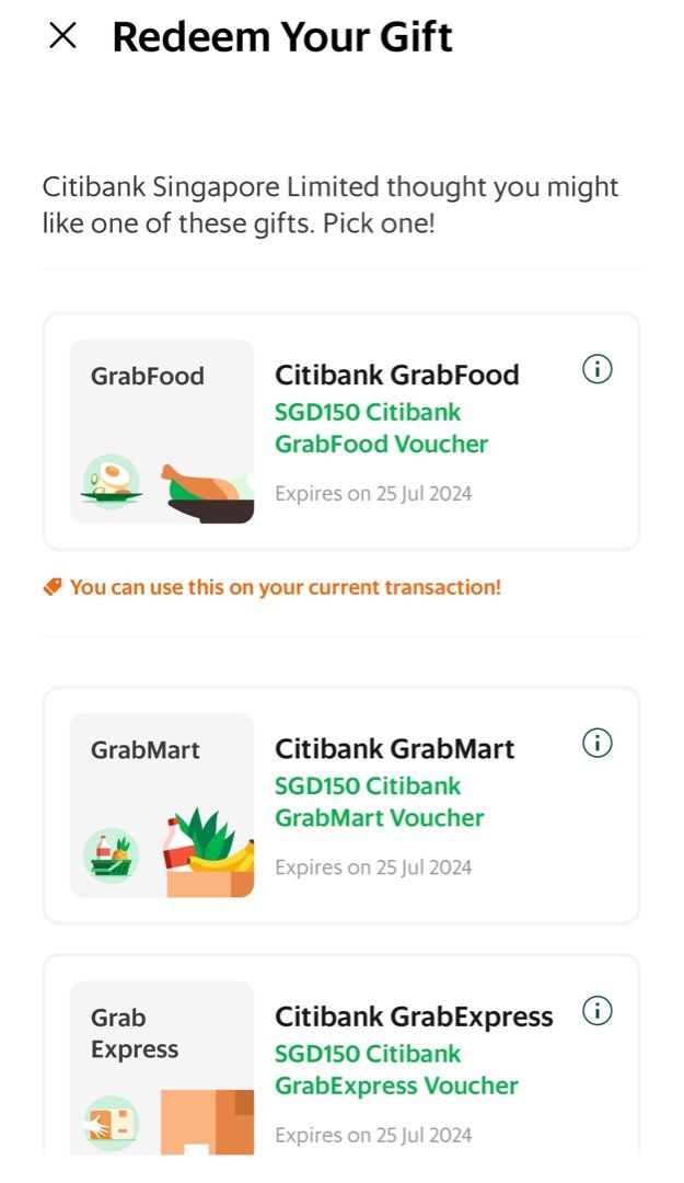 Grab voucher, Tickets & Vouchers, Vouchers on Carousell
