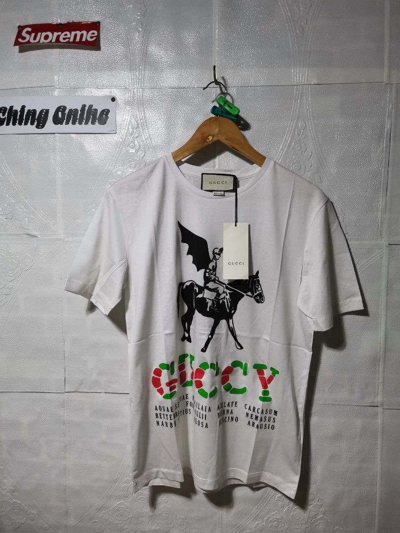 .Gucci ( Guccy Wing Jockey )., Men's Fashion, Tops & Sets, Tshirts ...