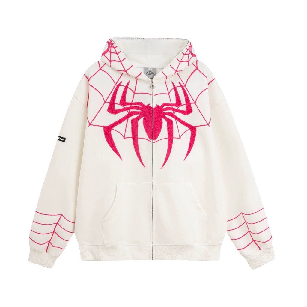 Gwen Spiderman White Jacket Hoodie, Women's Fashion, Coats, Jackets and ...