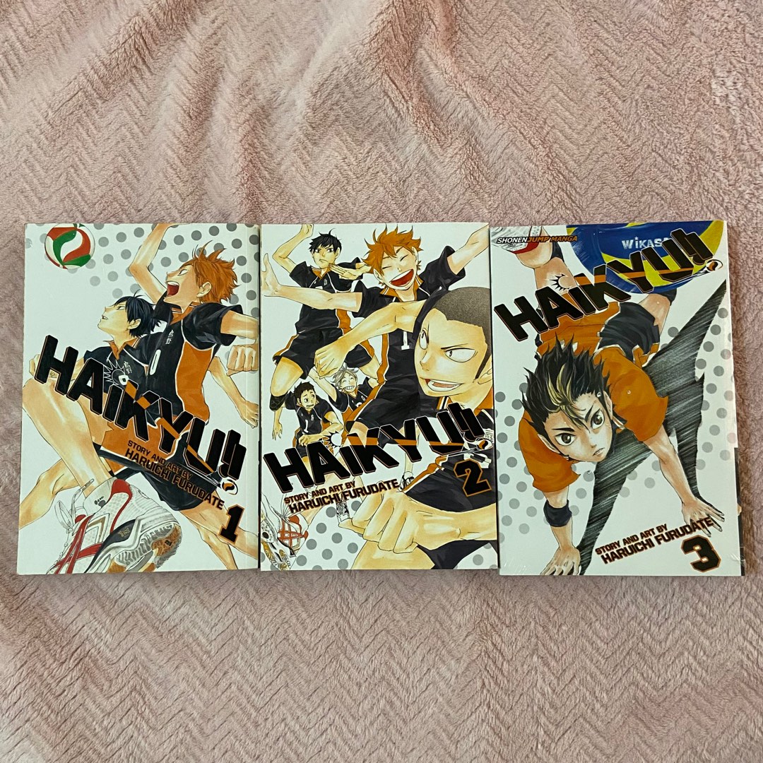 Haikyu Volume 1-3, Hobbies & Toys, Books & Magazines, Comics & Manga on Carousell