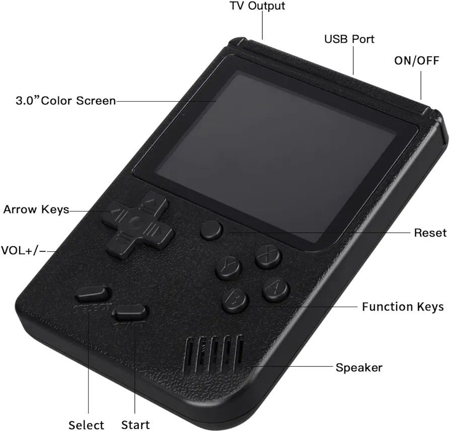 Handheld Game Console , Retro Mini Game Player with 400 in 1 Classical ...