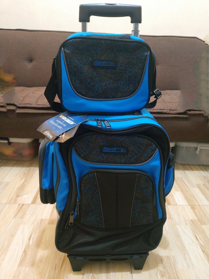 Hawk trolley school bag, Babies & Kids, Babies & Kids Fashion on Carousell