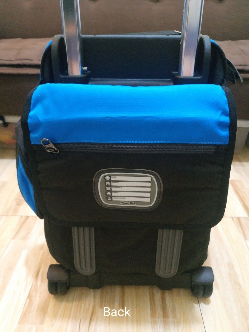Hawk trolley school bag, Babies & Kids, Babies & Kids Fashion on Carousell