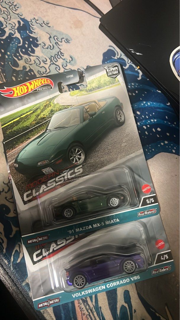 Hotwheels premium - mazda miata / volkswagen corrado vr6, Hobbies ...