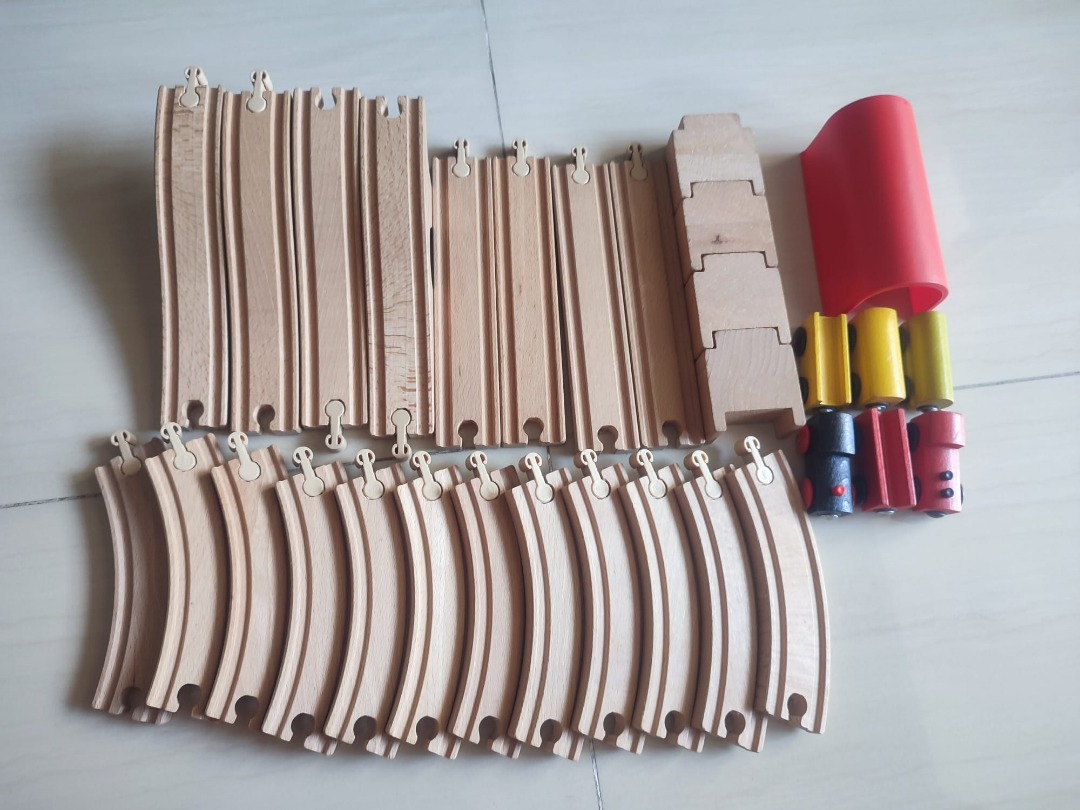 IKEA wooden train set, Hobbies & Toys, Toys & Games on Carousell