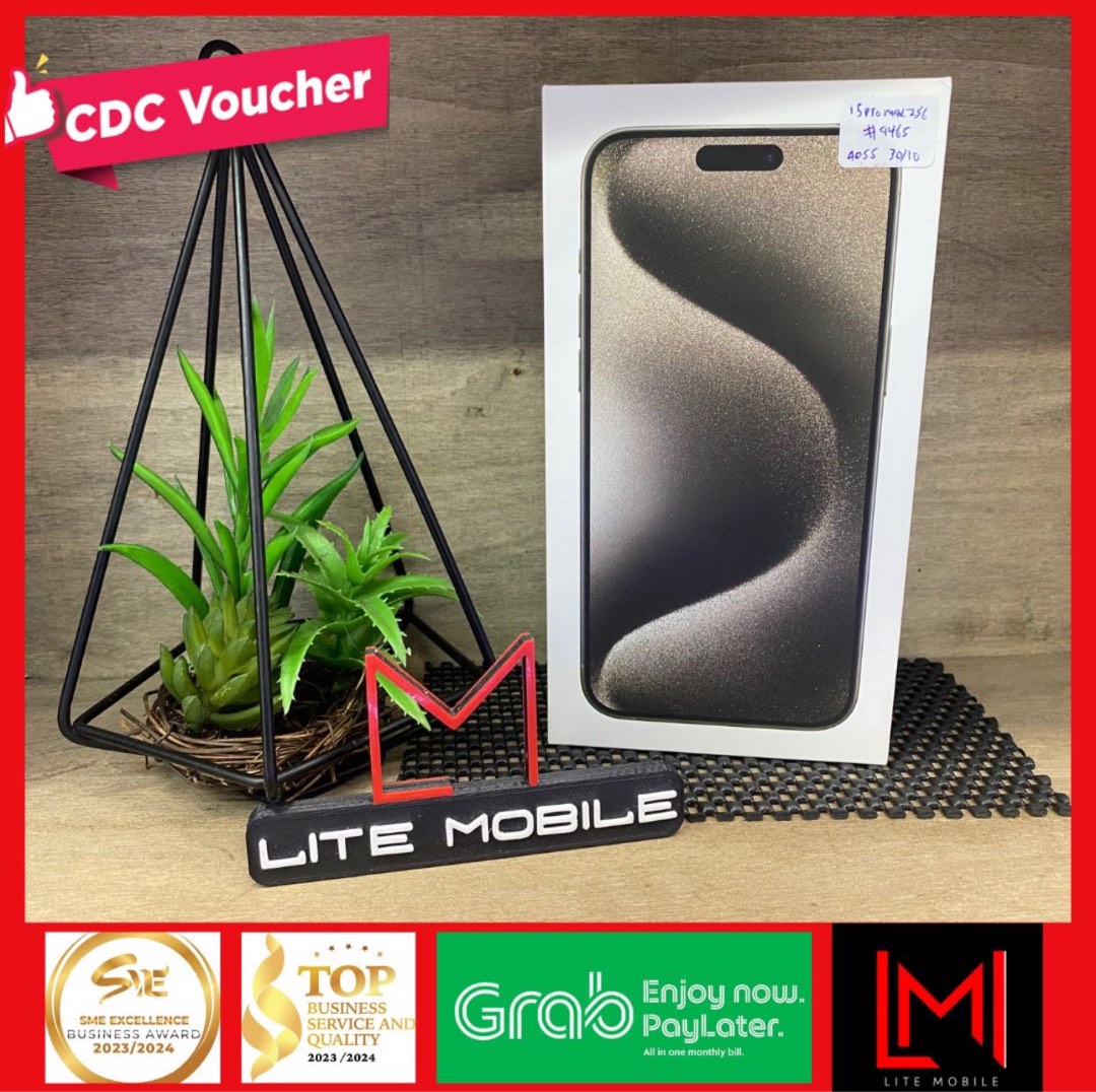 iPhone 15 Pro Max Natural Titanium 256GB, Mobile Phones & Gadgets ...