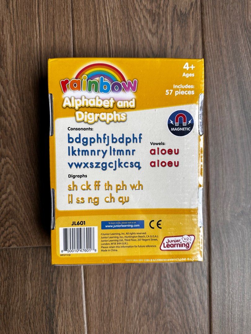 Junior Learning Rainbow Alphabet and Digraphs, Babies & Kids, Infant Playtime on Carousell